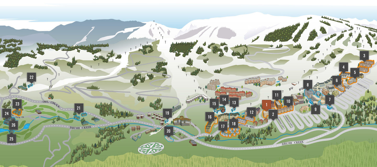 Snowmass Resort Map | Find Your Way to Trails and More | Stonebridge Inn